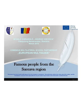 Famous people from the Suceava County - Romania | PDF