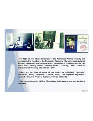 Famous people from the Suceava County - Romania | PDF