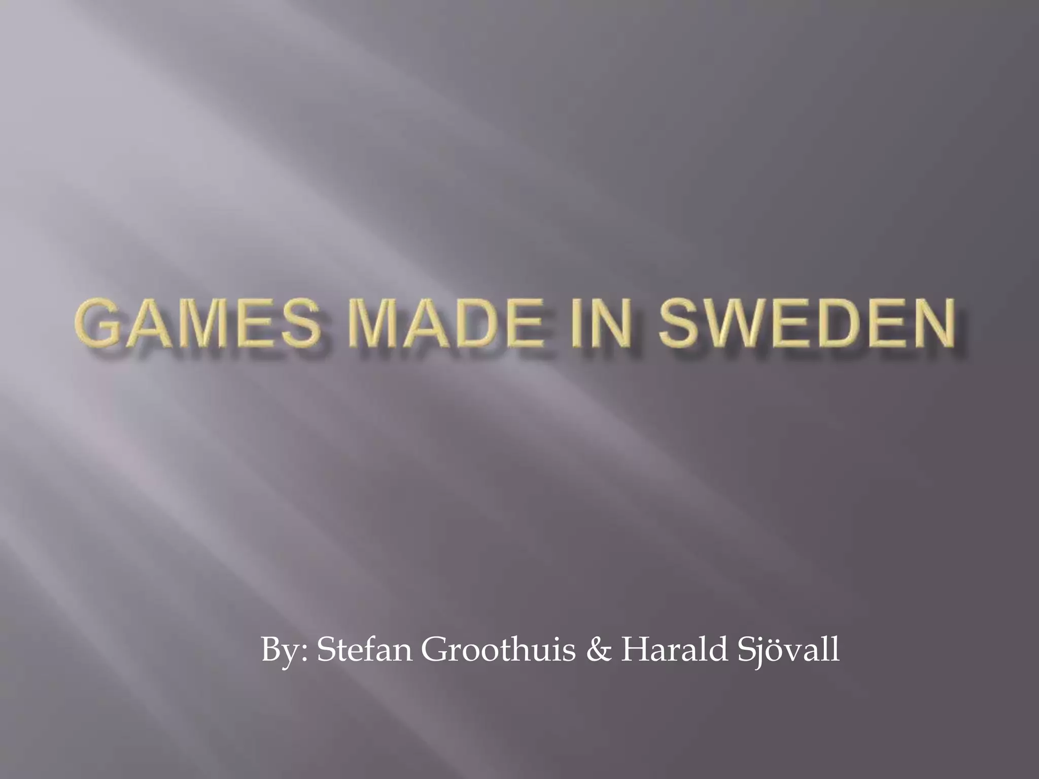 Swedish games | PPT
