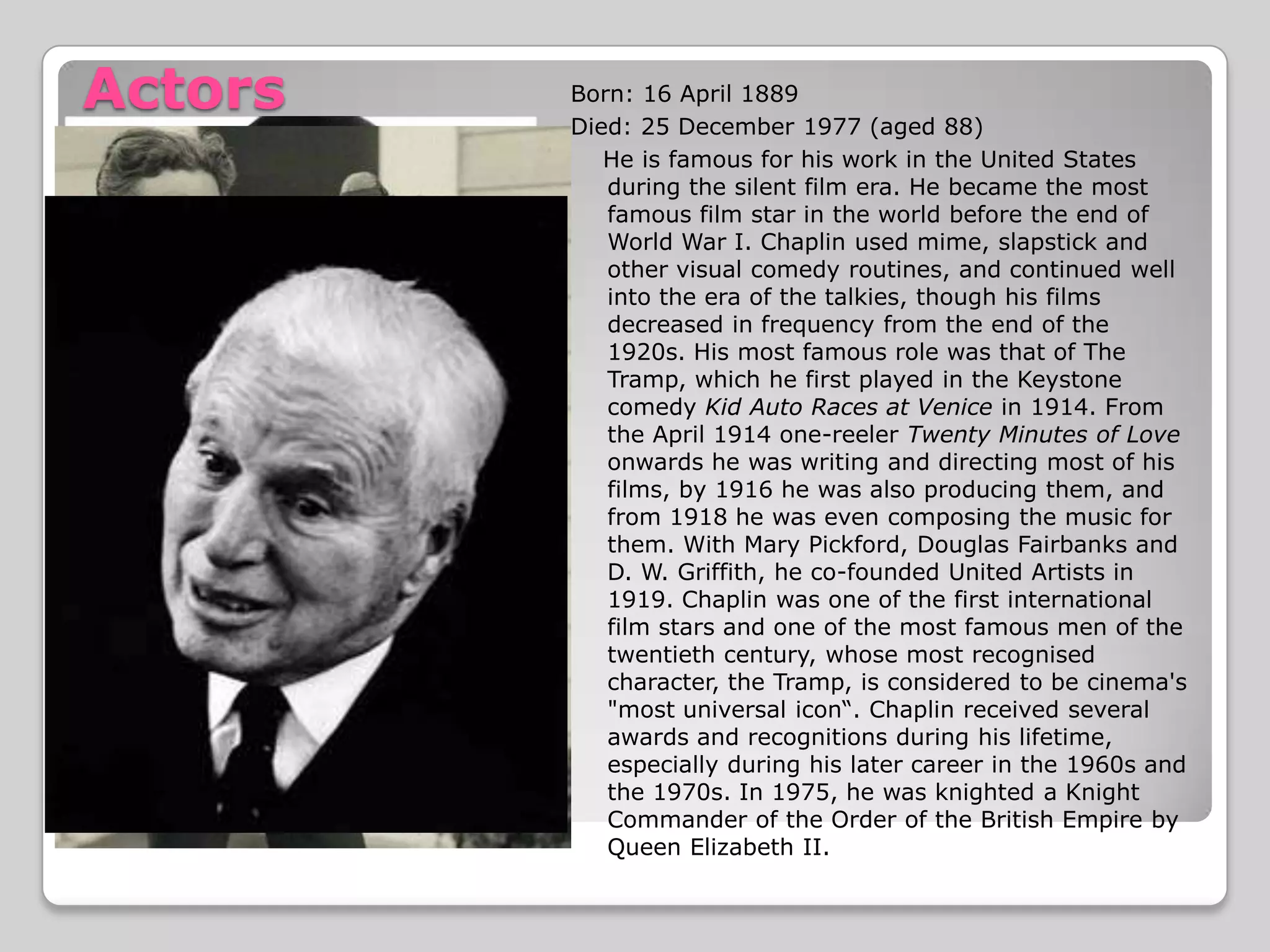 Famous people of 20th century | PPT