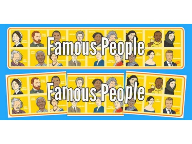 Famous people. Past Simple to be | PPT