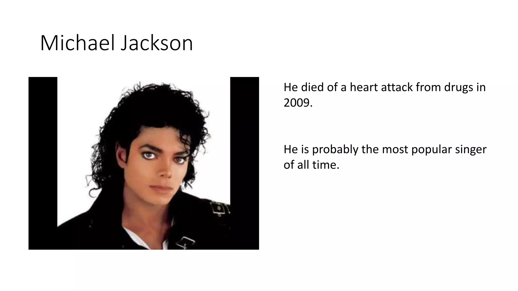 Famous people who died from drugs | PPTX