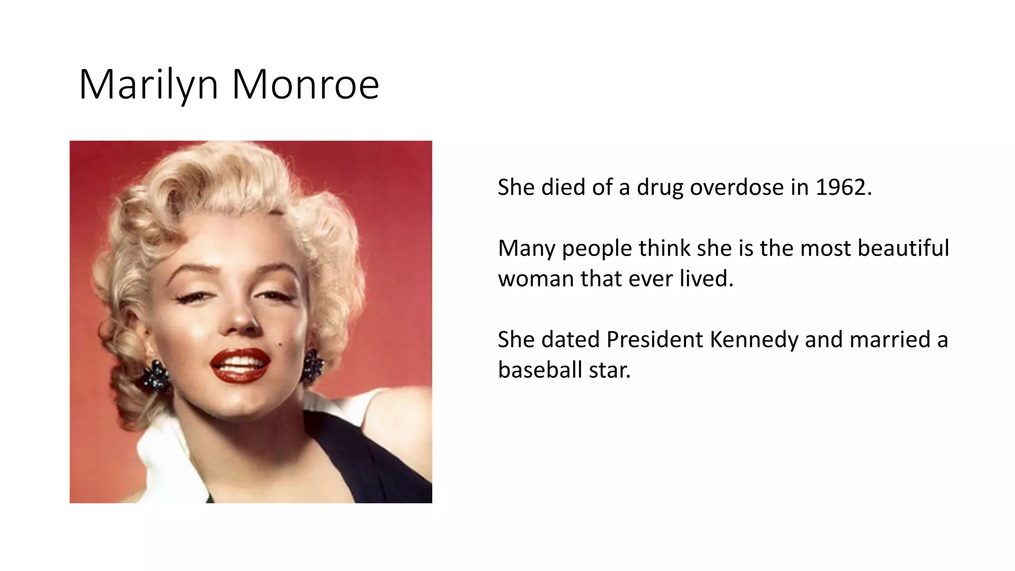 Famous people who died from drugs | PPTX