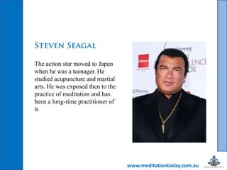 Famous People Who Meditate Celebrity State of Mind | PPTX