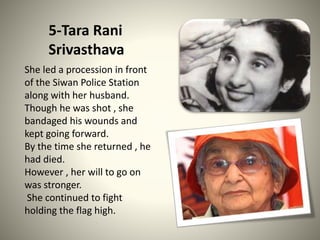 famous freedom fighter thrown out from the history | PPT