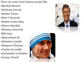 Famous personalities | PPTX