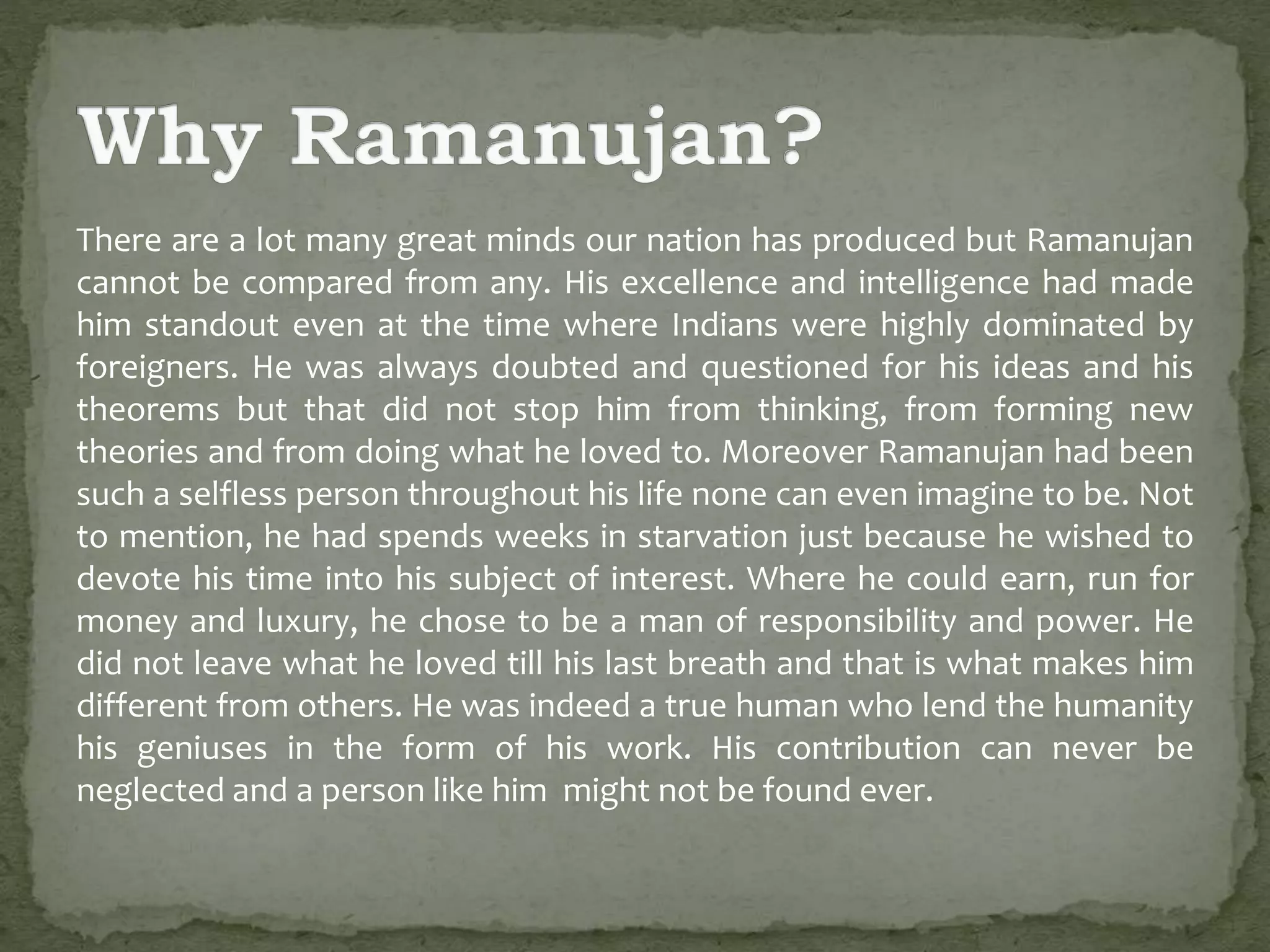 Srinivas Ramanujan | PPTX | Hinduism | Religion & Spirituality