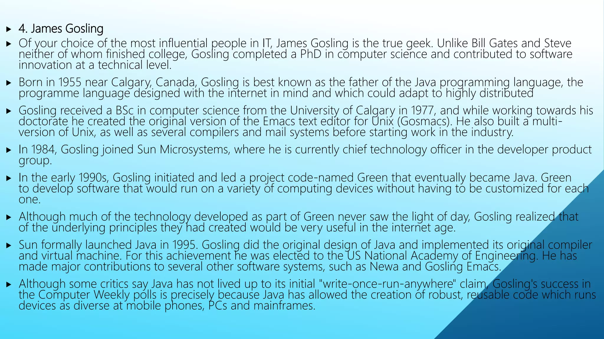 Famous perssonalities related to it. | PPT