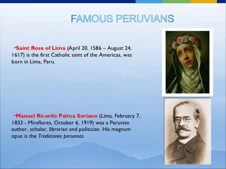 Famous Peruvians