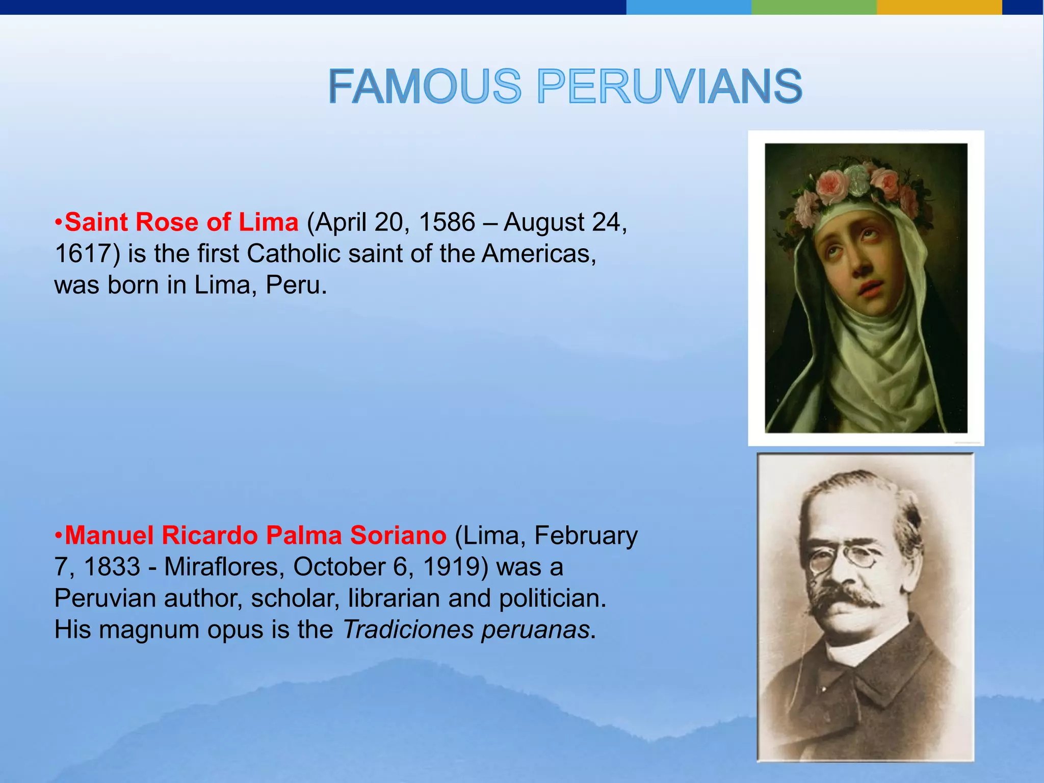 Famous peruvians | PDF