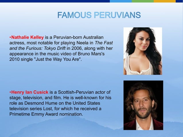 Famous peruvians | PPT
