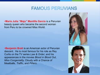 Famous Peruvian People