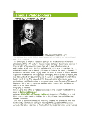 Famous philosophers | PDF