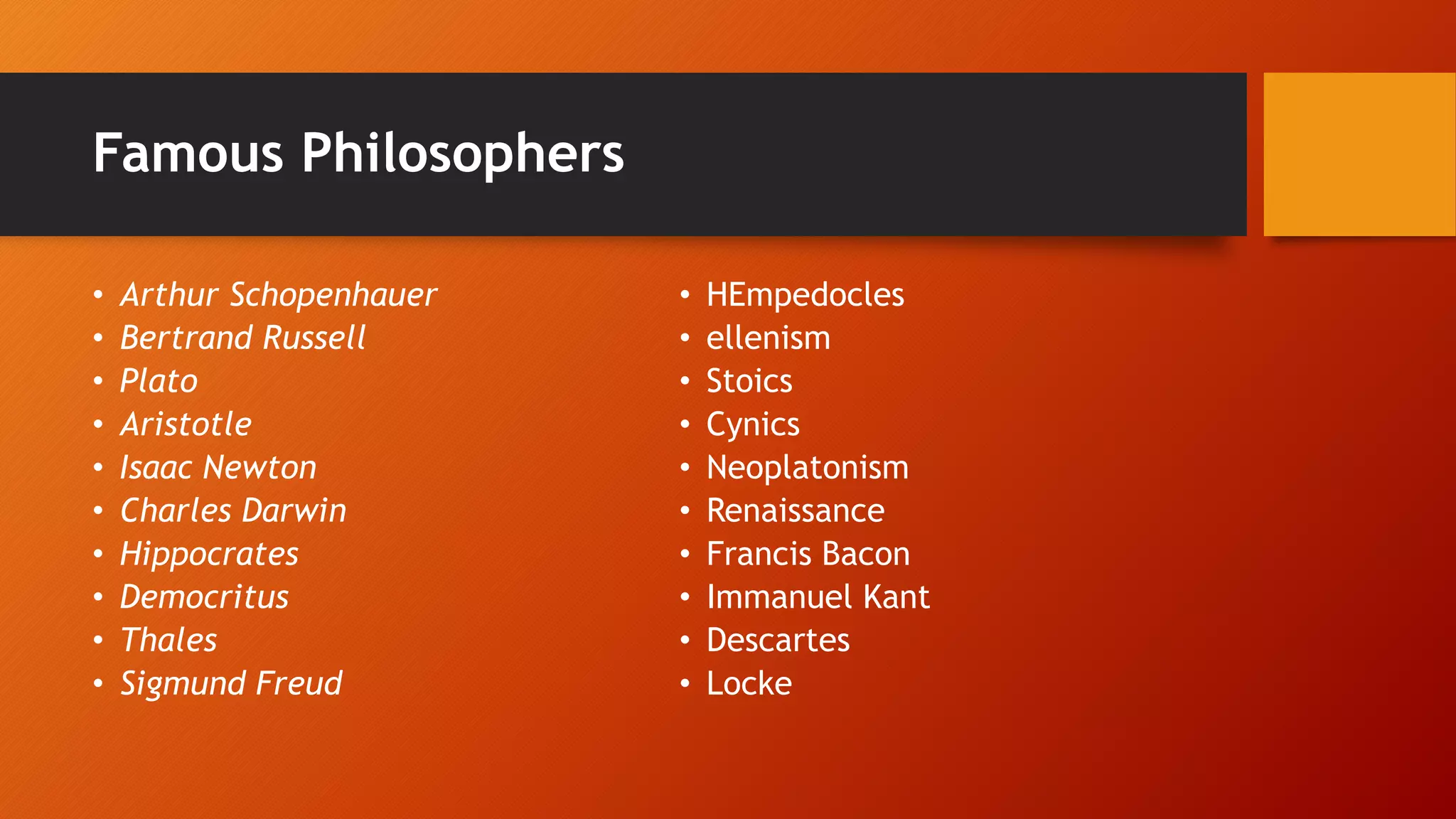 Famous Philosphers | PPTX