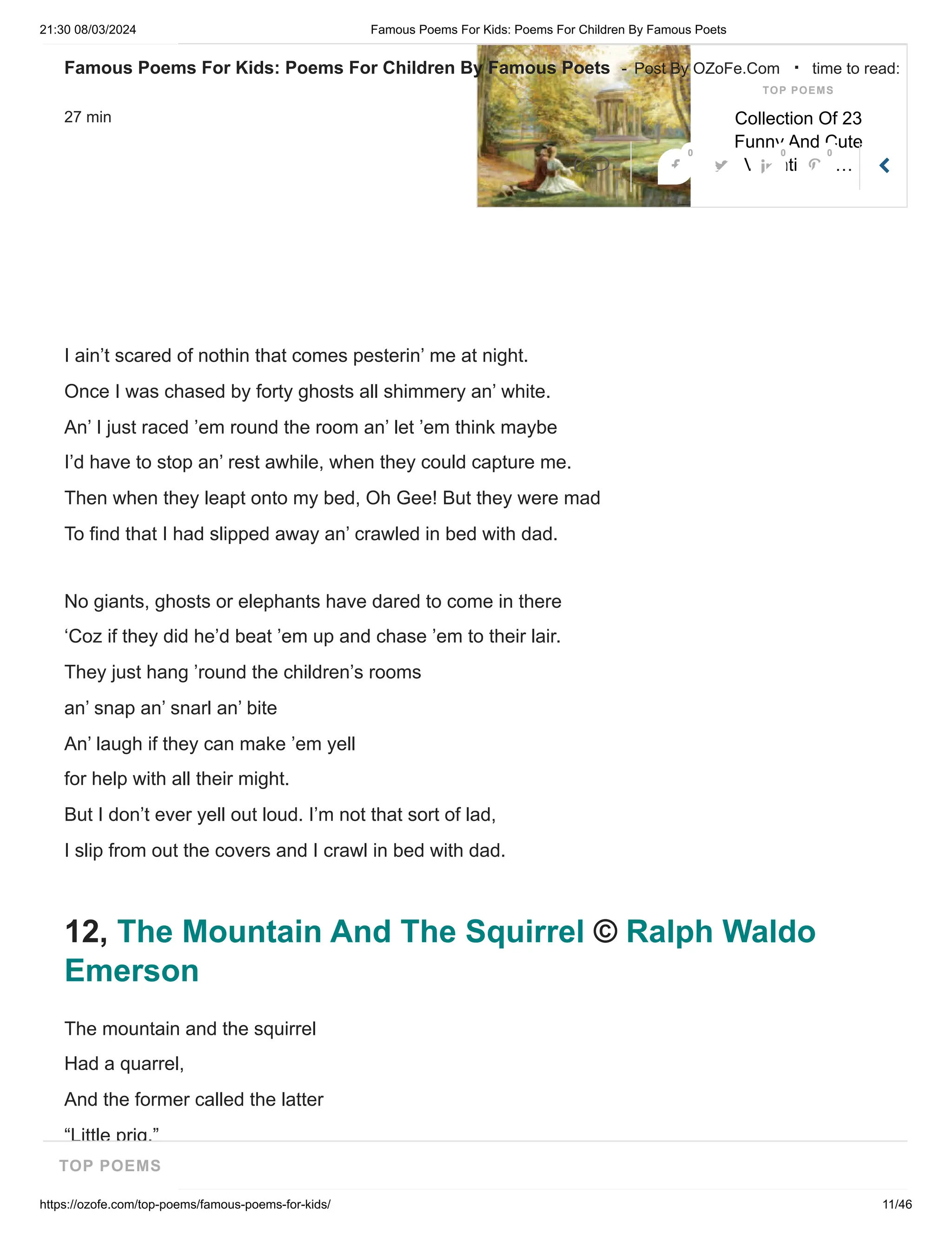 Best Poems for Kids to Nurture Their Love for Poetry | PDF