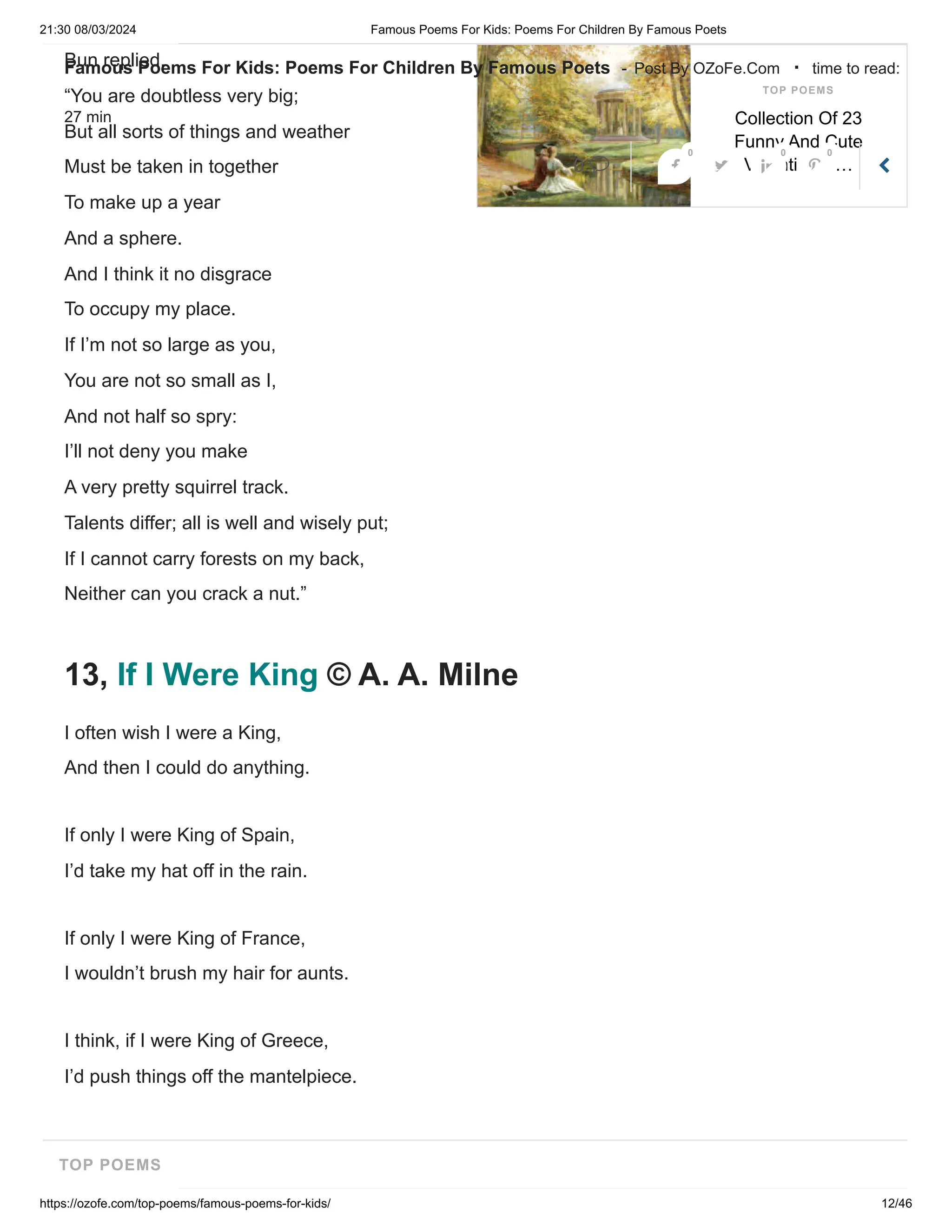 Best Poems for Kids to Nurture Their Love for Poetry | PDF