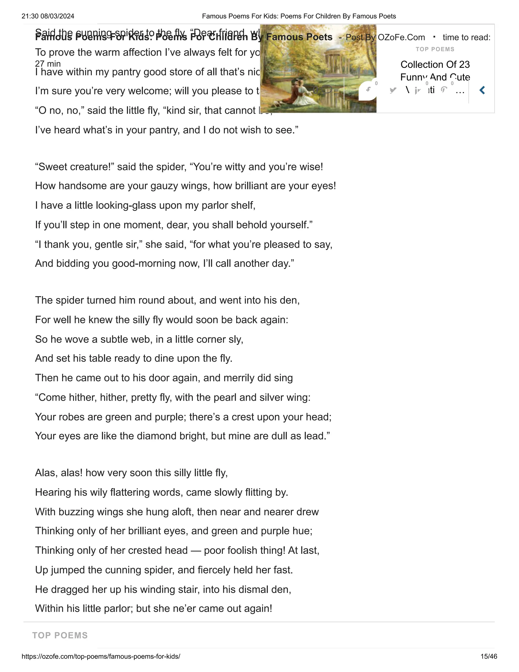 Best Poems for Kids to Nurture Their Love for Poetry | PDF