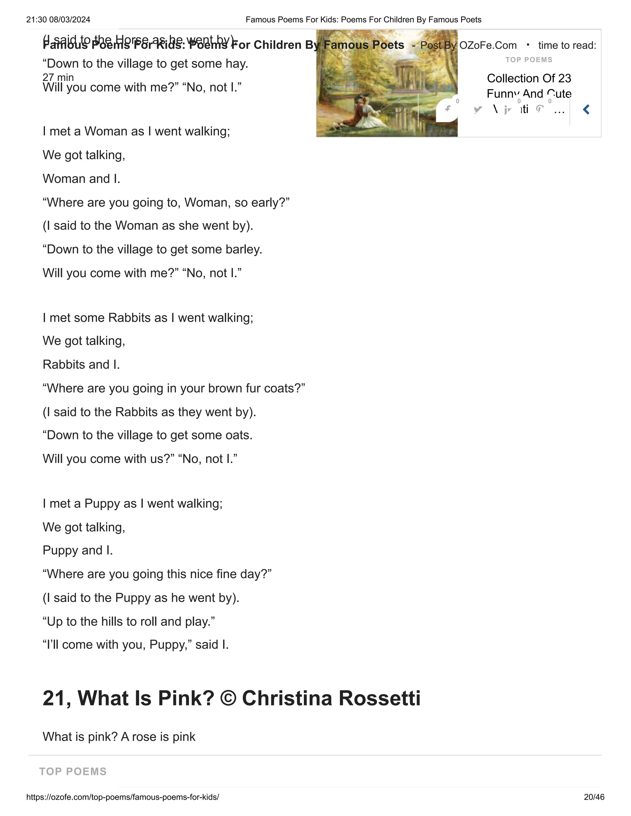 Best Poems for Kids to Nurture Their Love for Poetry | PDF