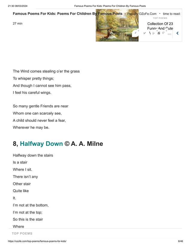 Best Poems for Kids to Nurture Their Love for Poetry | PDF