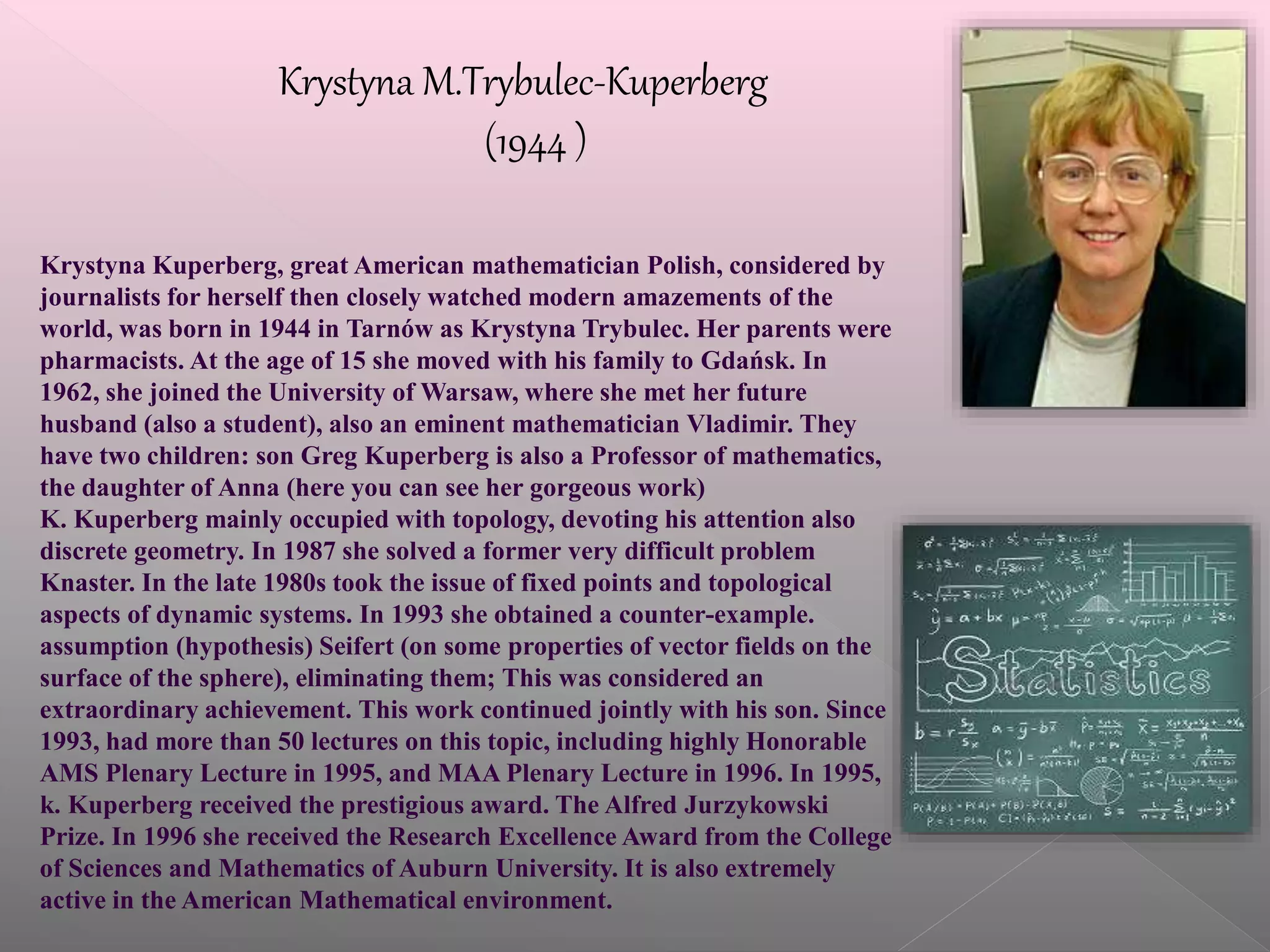 Famous Polish Mathematicians Kinga Sekuła 2d | PPTX