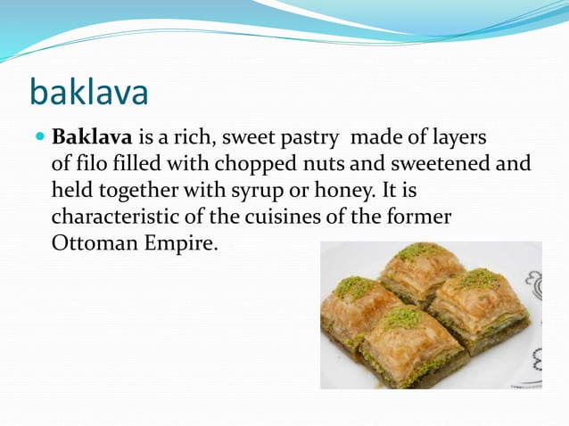Famous products of Turkiye/five senses comenius project | PPT