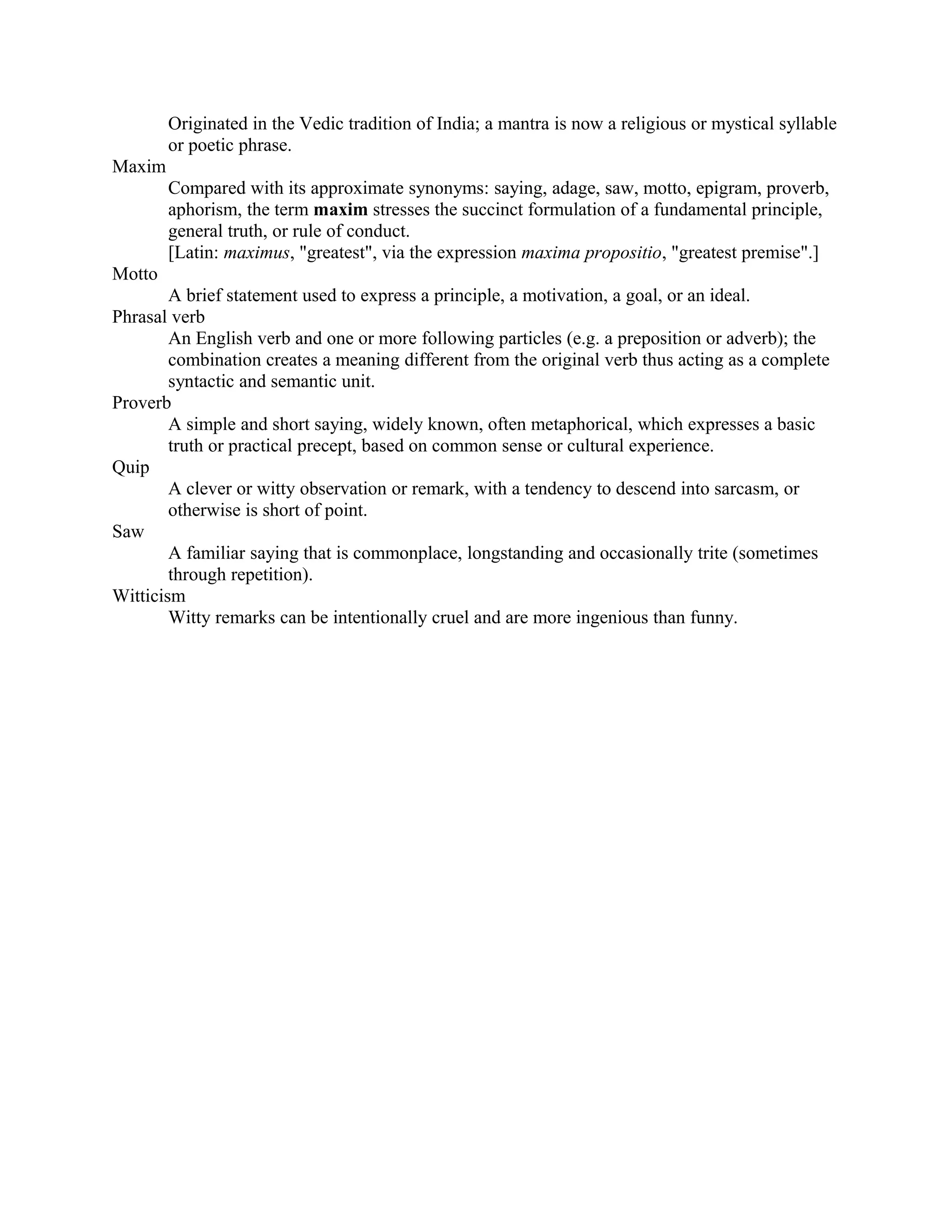 Famous proverbs | DOC