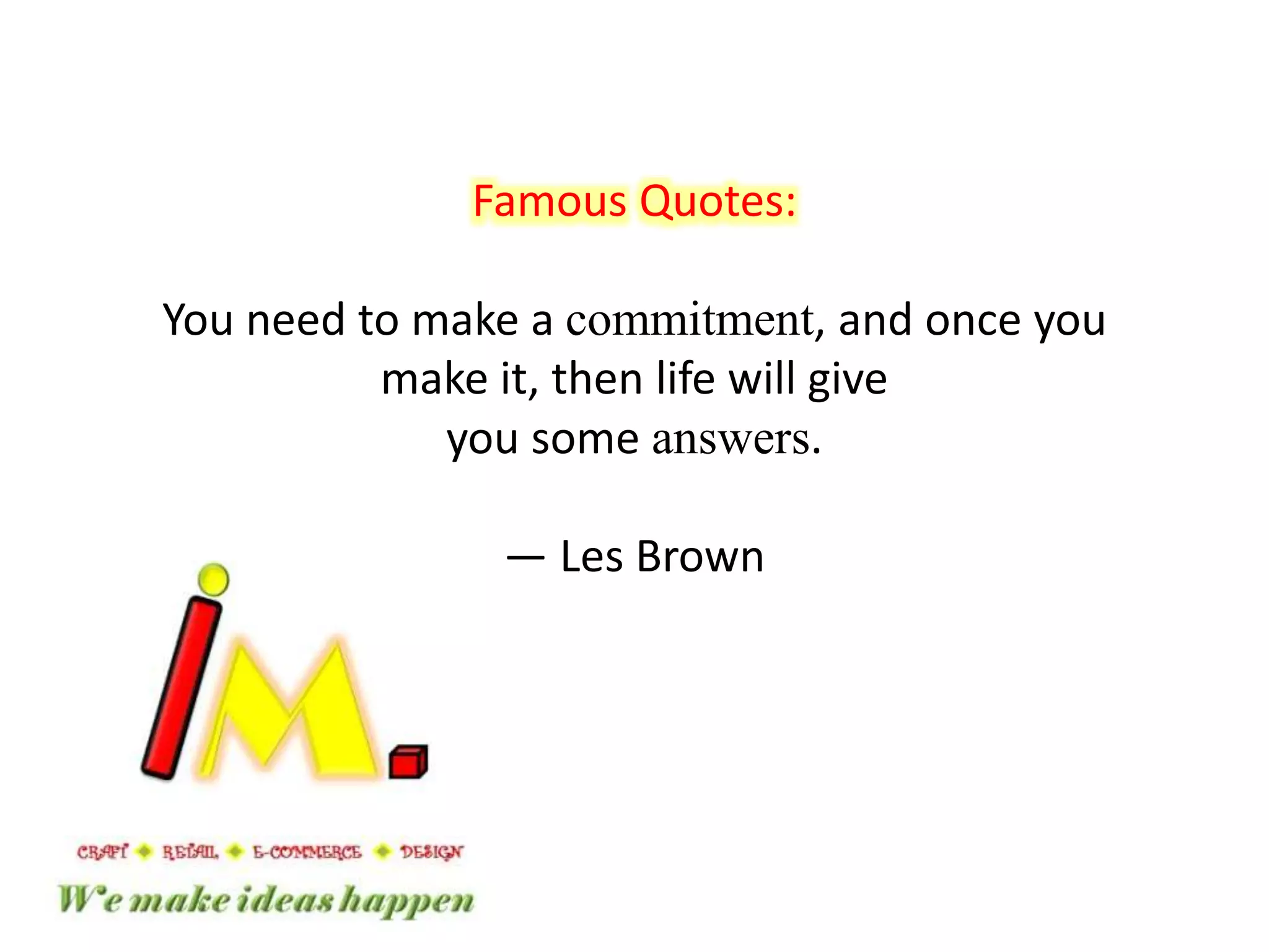 Les Brown Famous quotes | PPTX