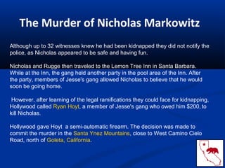 Nick Markowitz Crime Scene Photos
