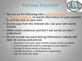 Famous Scientists | PPTX