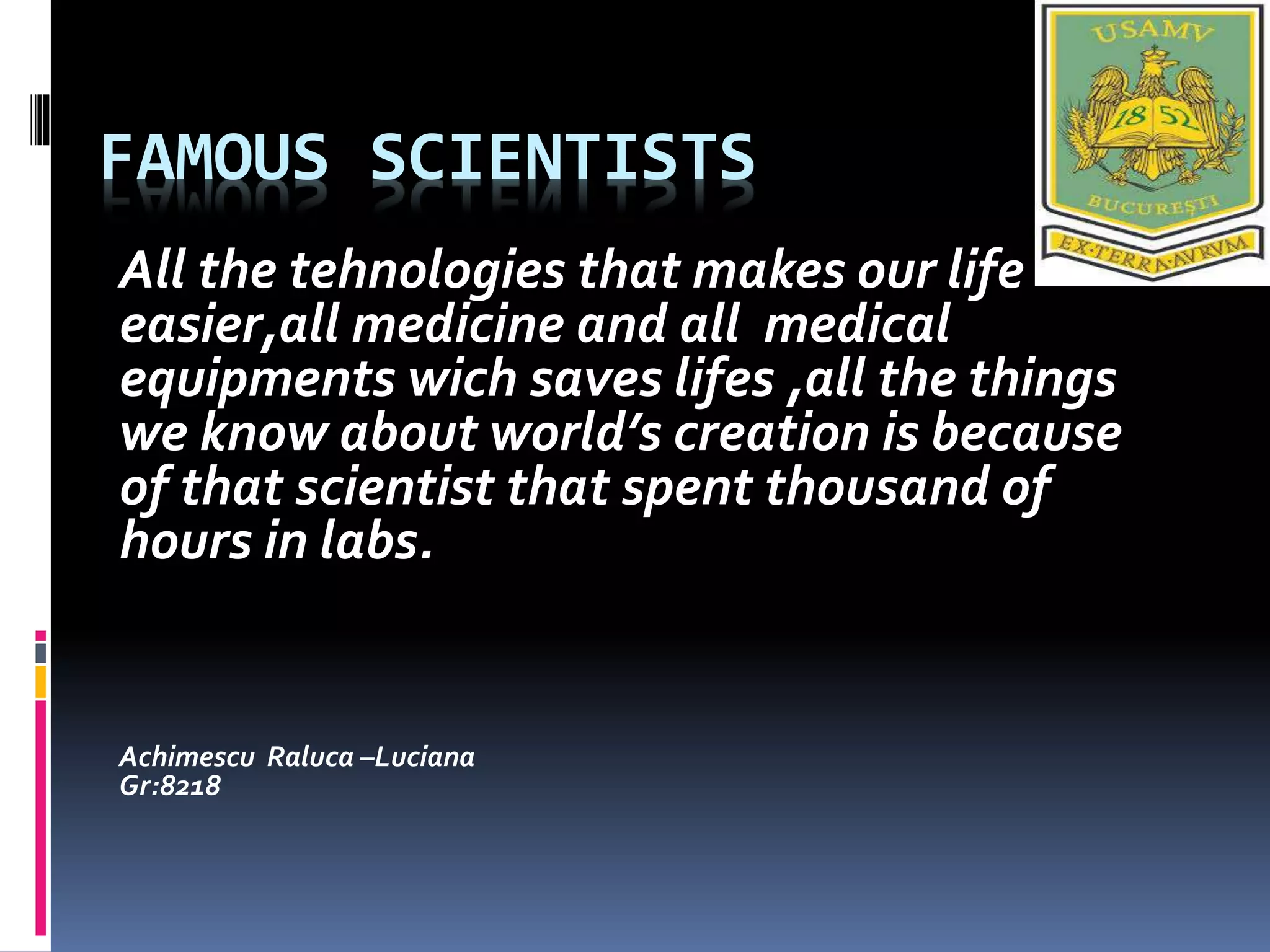Famous scientists | PPT
