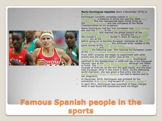 Famous spanish people in sports by mario garcia | PPT