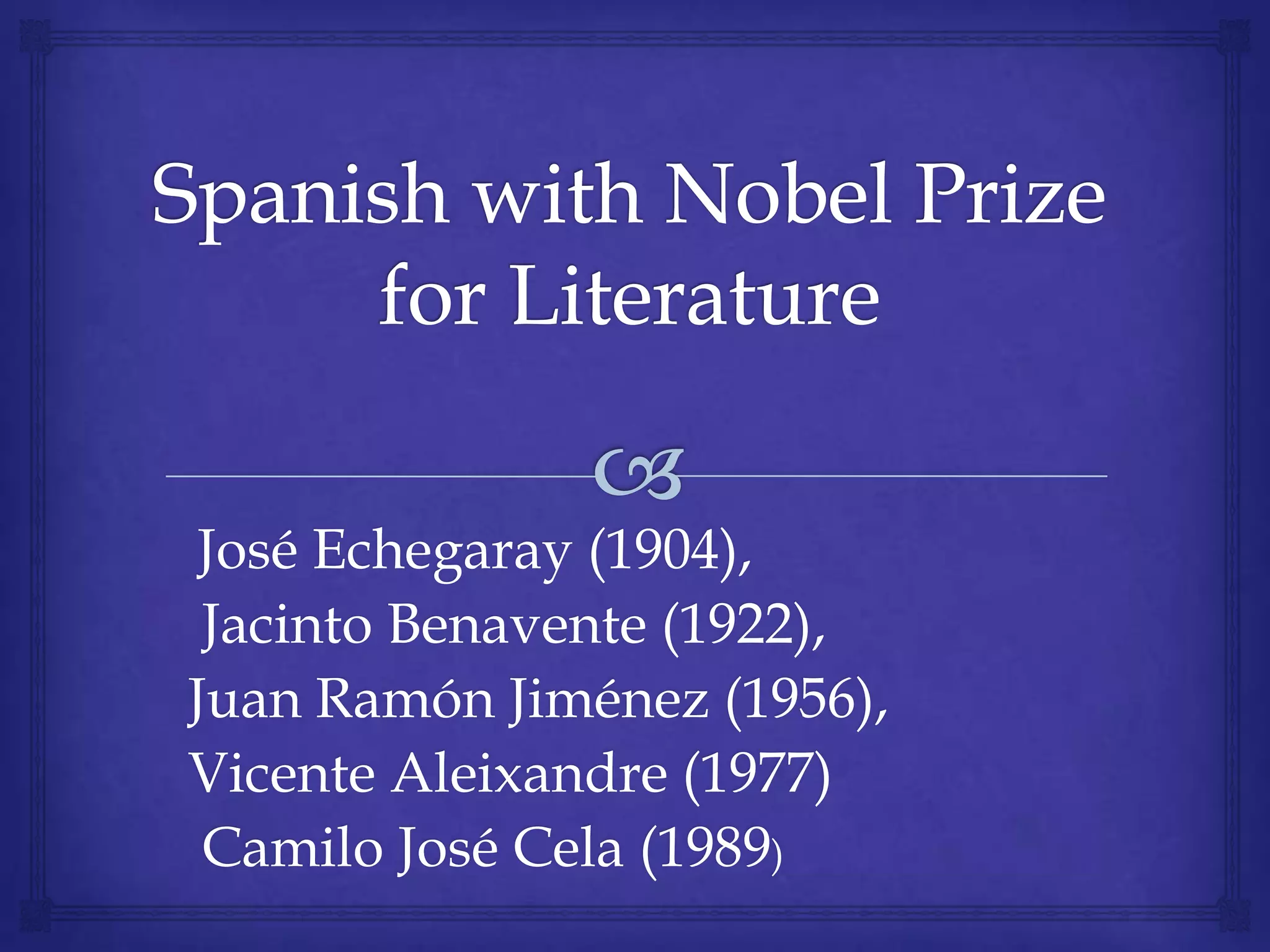 Famous spanish poets and writers | PPSX