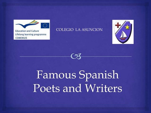 Famous spanish poets and writers | PPSX | Poetry | Books and Literature