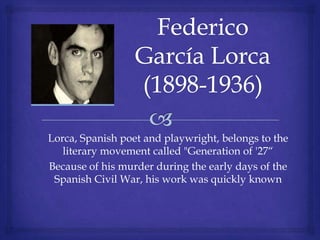 Famous spanish poets and writers | PPSX