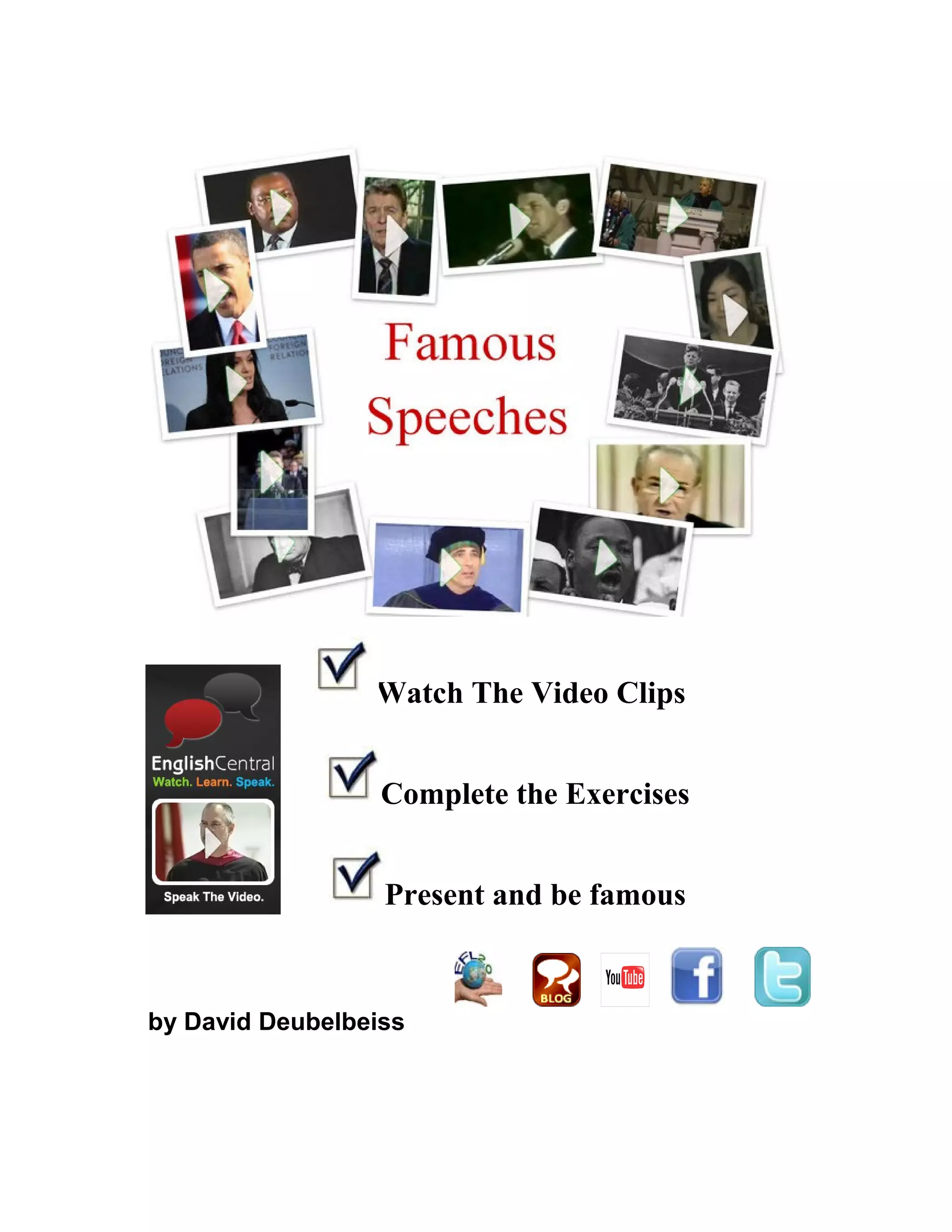 Famous speeches video course | PDF