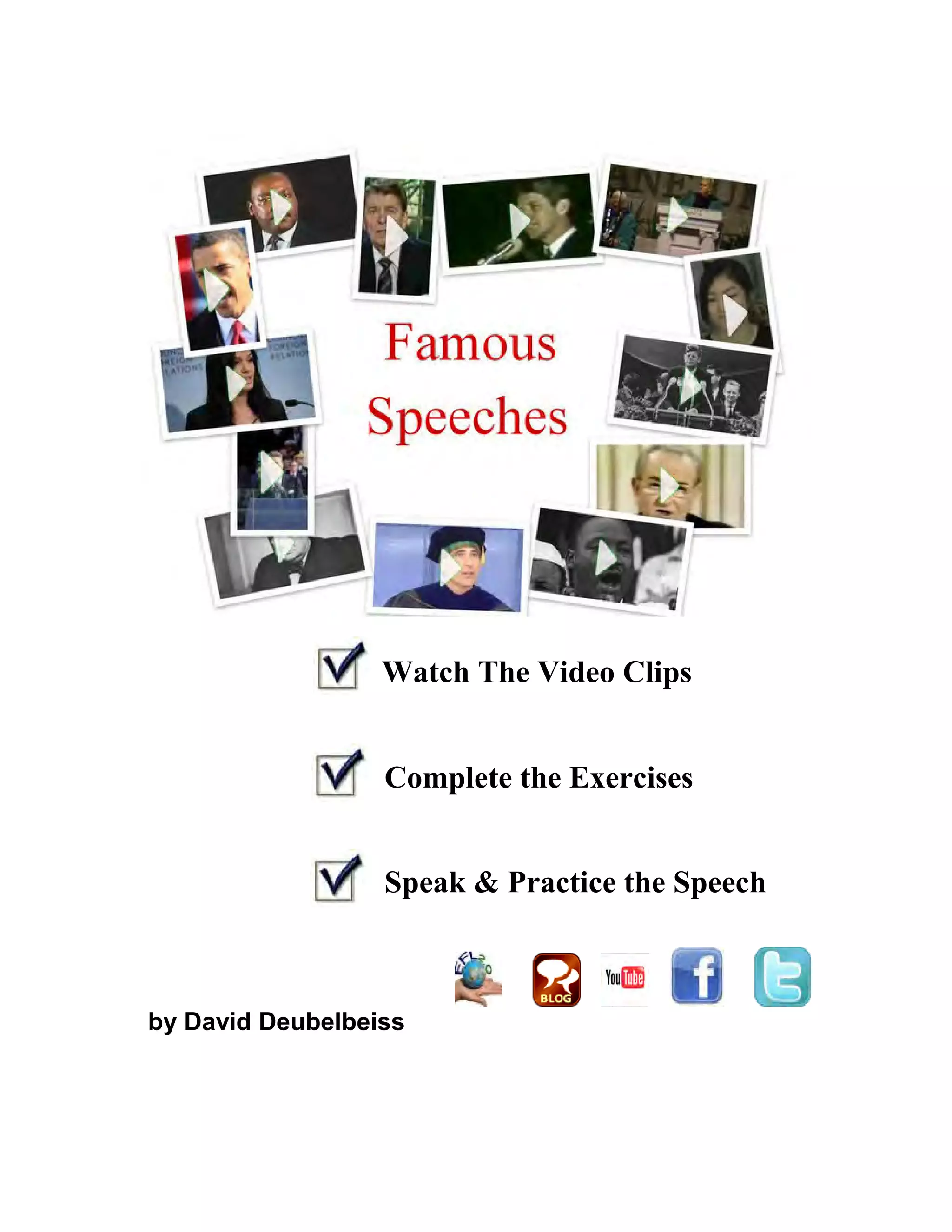 Famous Speeches Listening Workbook | PDF