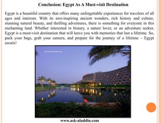 Famous Tourist Places to See in Egypt.pptx