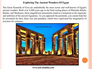 Famous Tourist Places to See in Egypt.pptx