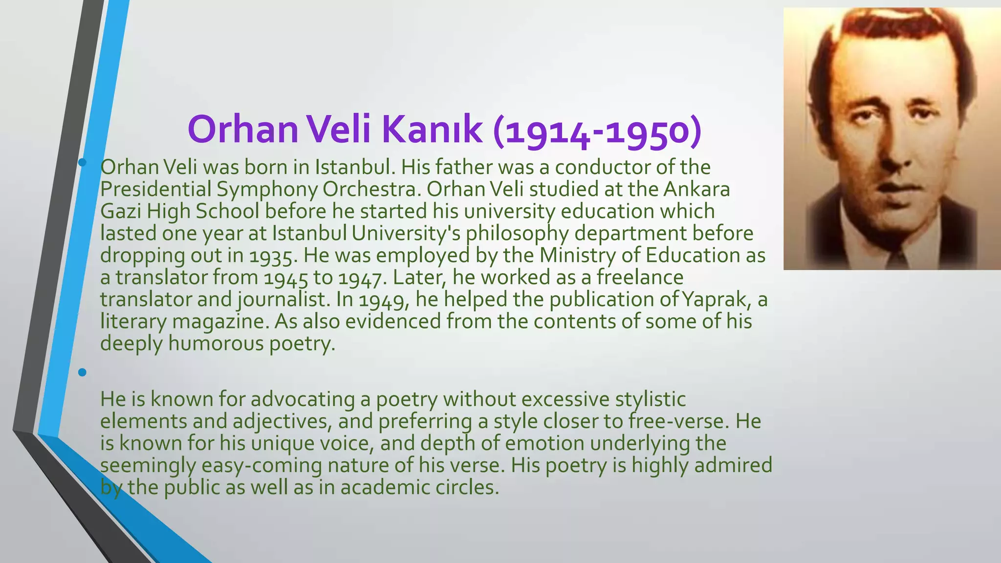 Famous turkish poets and writers | PPT | Free Download