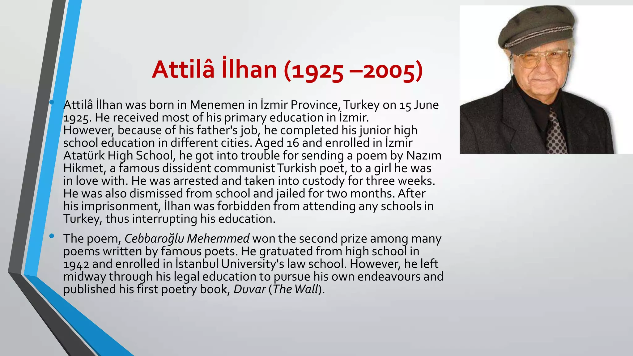 Famous turkish poets and writers | PPT | Free Download