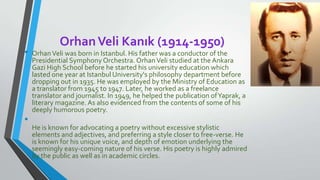 Famous turkish poets and writers | PPTX