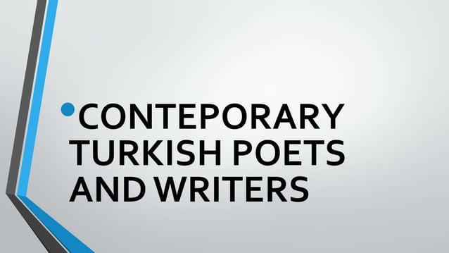 Famous turkish poets and writers | PPT