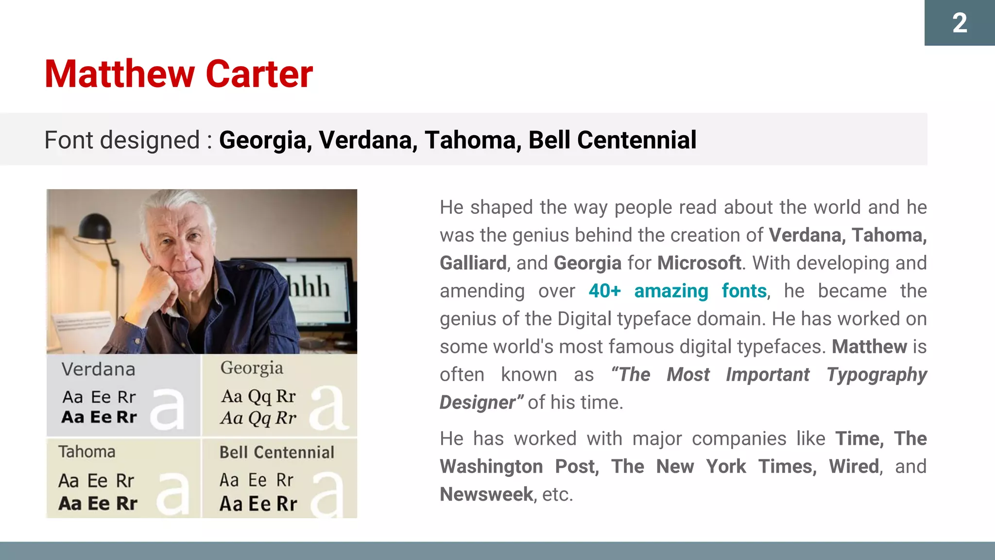 12 Famous Typographers to Inspire You | PPT