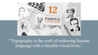 12 Famous Typographers to Inspire You | PPT