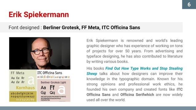 12 Famous Typographers to Inspire You | PPT