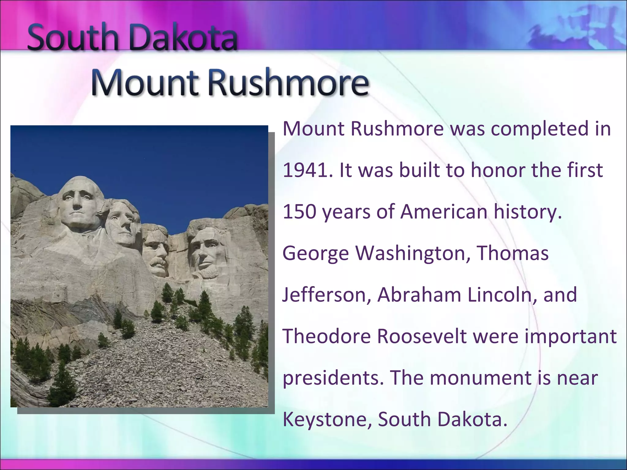 Famous United States Monuments With Simple Past | PPT