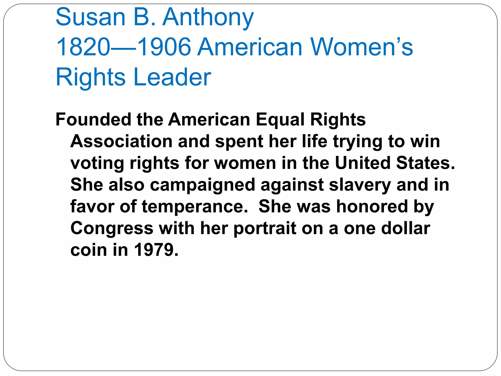 Famous women in american history | PPTX