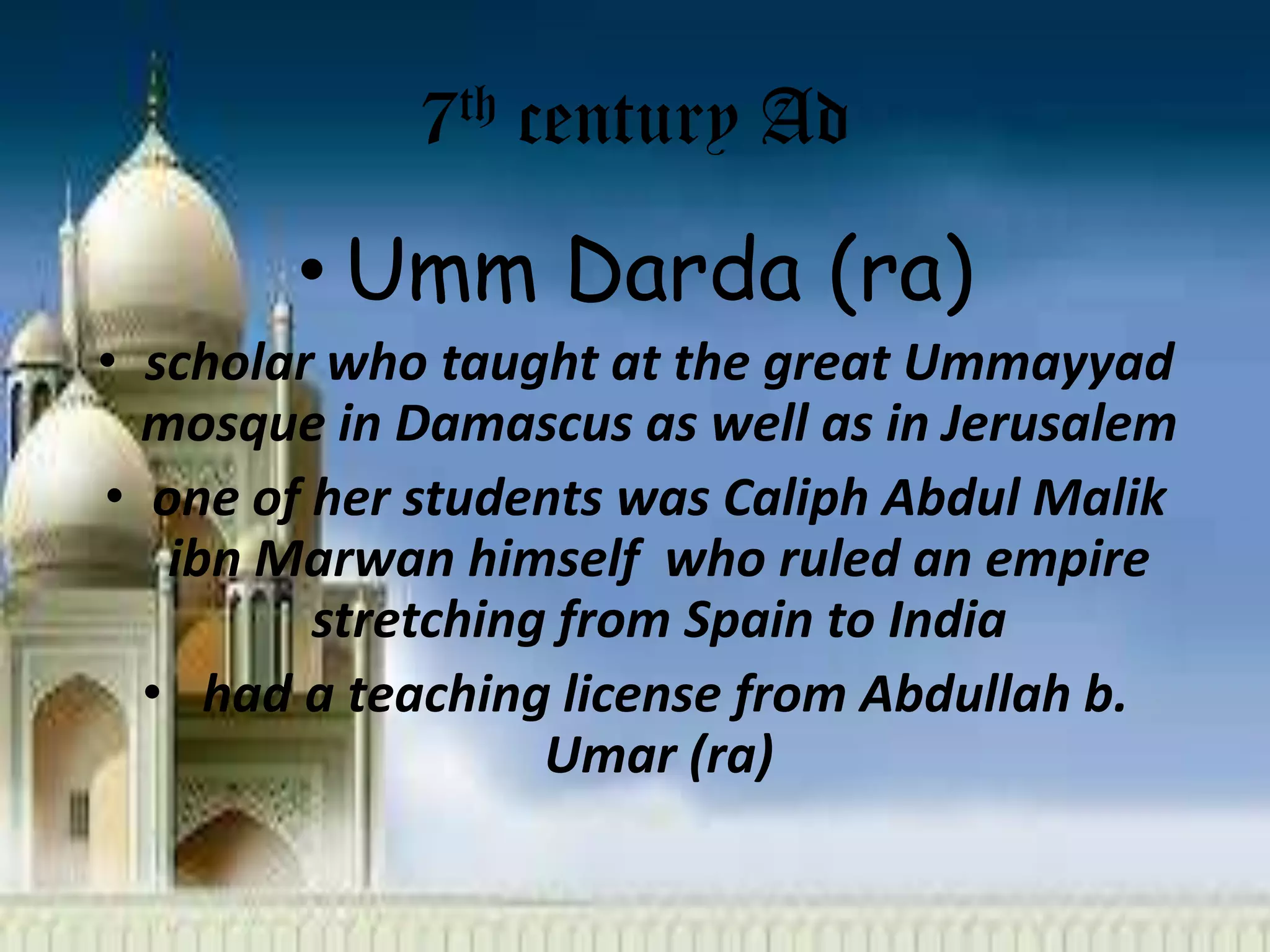 Famous muslim women in history | PPTX