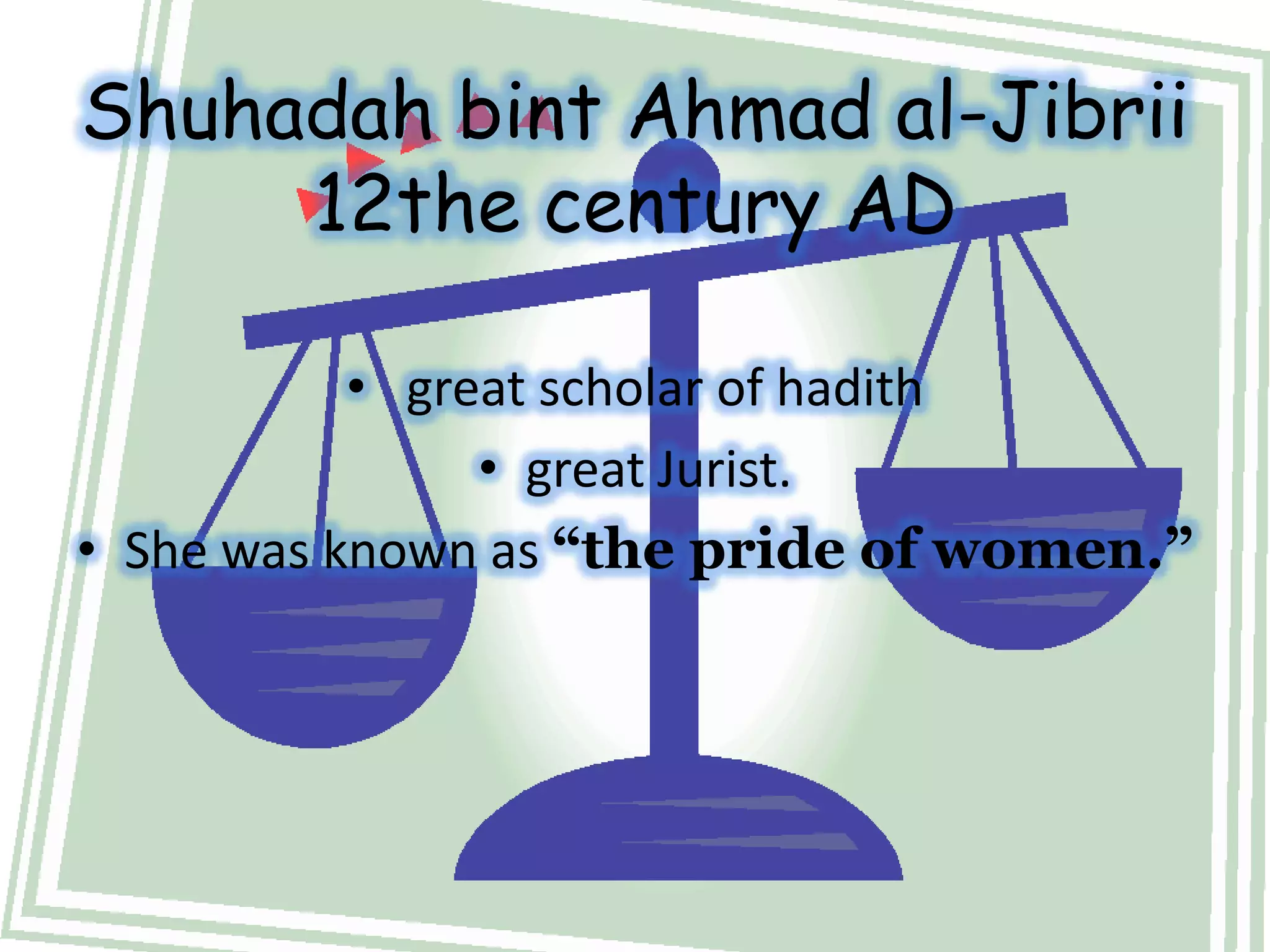 Famous muslim women in history | PPTX