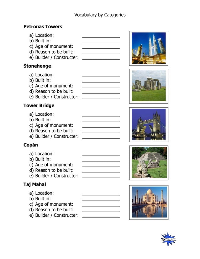 Famous world monuments | PDF